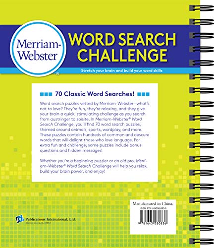 Brain Games - Merriam-Webster Word Search Challenge: Stretch Your Brain and Build Your Word Skills