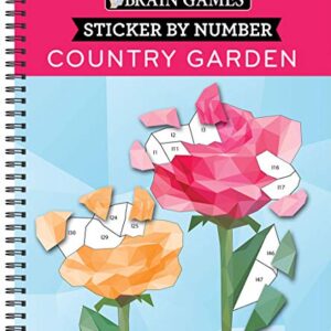 Brain Games - Sticker by Number: Country Garden