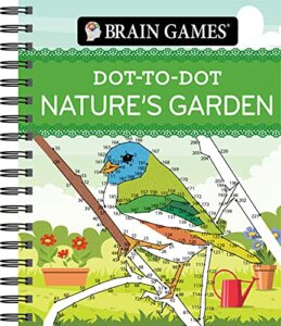 brain games - dot-to-dot nature's garden