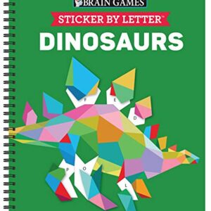 Brain Games - Sticker by Letter: Dinosaurs (Sticker Puzzles - Kids Activity Book)