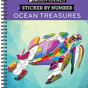 Brain Games - Sticker by Number: Ocean Treasures