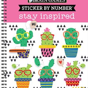 Brain Games - Sticker by Number: Stay Inspired