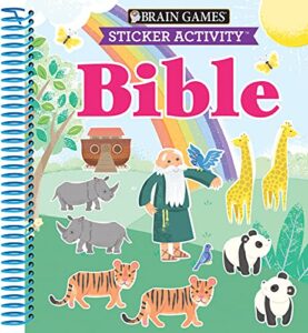 brain games - sticker activity: bible (for kids ages 3-6)