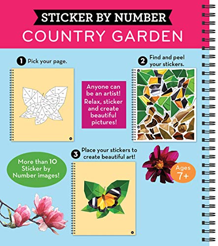 Brain Games - Sticker by Number: Country Garden