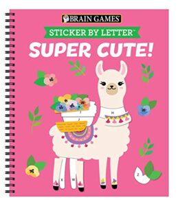 brain games - sticker by letter: super cute!