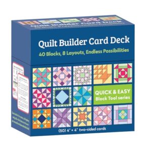 quilt builder card deck: 40 block, 6 layouts, endless possibilities