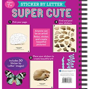 Brain Games - Sticker by Letter: Super Cute - 3 Sticker Books in 1 (30 Images to Sticker: Playful Pets, Totally Cool!, Magical Creatures)