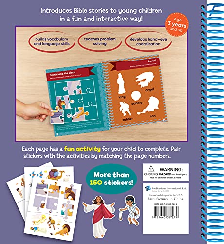 Brain Games - Sticker Activity: Bible (For Kids Ages 3-6)