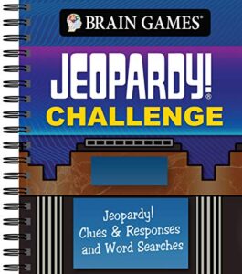 brain games - jeopardy! challenge: jeopardy! clues & responses and word searches