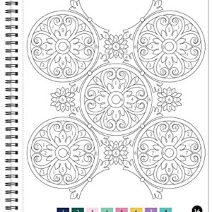 Brain Games - Color by Number - Large Print: Patterns (Stress Free Coloring Book)