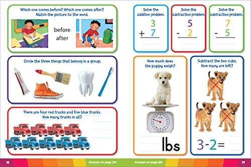 1001 STEAM Kindergarten Activity Workbook: Practice Sight Words, Phonics, Numbers, Math, Art, and More | Reading and Writing Skills - 320 Pages (Ages 4 and Up) (1001 Activity Books)