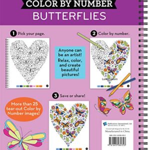 Brain Games - Color by Number: Butterflies