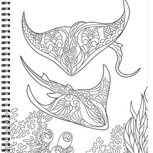 Large Print Easy Color & Frame - Under the Sea (Stress Free Coloring Book)