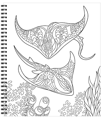 Large Print Easy Color & Frame - Under the Sea (Stress Free Coloring Book)