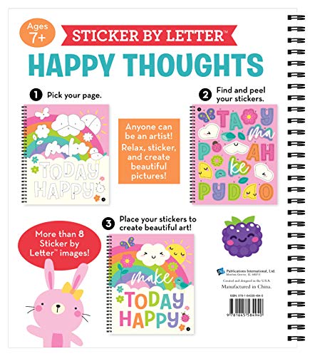 Brain Games - Sticker by Letter: Happy Thoughts