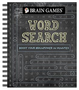 brain games - word search puzzles (chalkboard #2): boost your brainpower in minutes (volume 2)