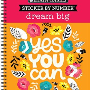 Brain Games - Sticker by Number: Dream Big