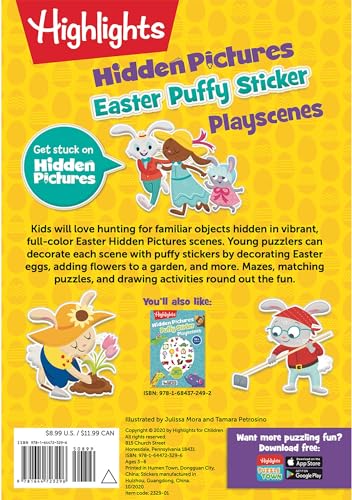 Easter Hidden Pictures Puffy Sticker Playscenes (Highlights Puffy Sticker Playscenes)