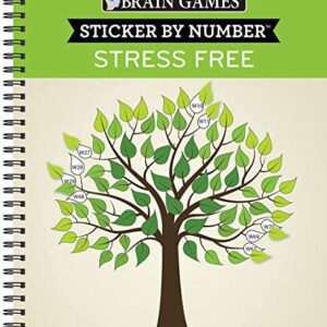 Brain Games - Sticker by Number: Stress Free (28 Images to Sticker)