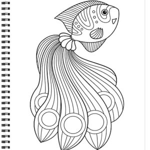 Large Print Easy Color & Frame - Under the Sea (Stress Free Coloring Book)