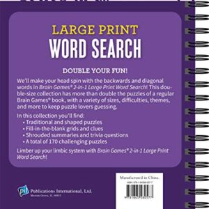 Brain Games 2-in-1 - Large Print Word Search: Rest Your Eyes. Challenge Your Brain.