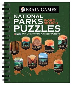 brain games - national parks word search puzzles: puzzles that celebrate the american outdoors