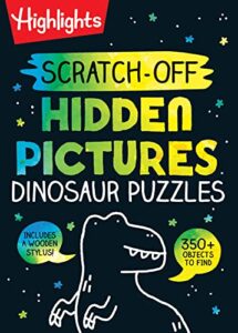 scratch-off hidden pictures dinosaur puzzles (highlights scratch-off activity books)