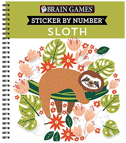 Brain Games - Sticker by Number: Sloth