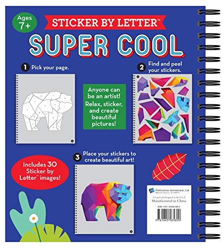 Brain Games - Sticker by Letter - 3 Sticker Books in 1 (30 Images to Sticker: In the Wild, Dinosaurs, Ocean Fun)