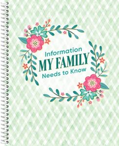 information my family needs to know organizer