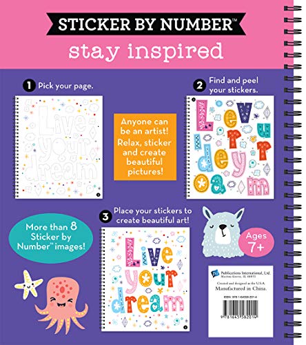 Brain Games - Sticker by Number: Stay Inspired