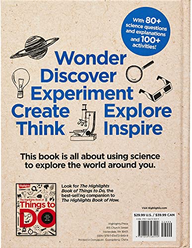 The Highlights Book of How: Discover the Science Behind How the World Works, Hands-On Activities & Experiments for Kids, 100+ Activities to Learn How Science Works (Highlights Books of Doing)