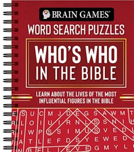 brain games - word search puzzles: who's who in the bible: learn about the lives of the most influential figures in the bible (brain games - bible)