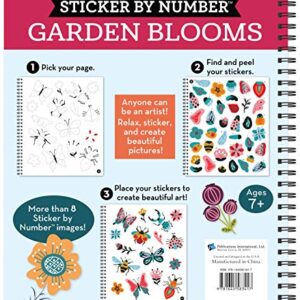 Brain Games - Sticker by Number: Garden Blooms