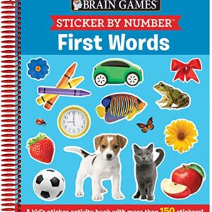 Brain Games - Sticker by Number: First Words (Ages 3 to 6): A Kid's Sticker Activity Book With More Than 150 Stickers!