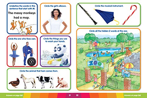 1001 STEAM Kindergarten Activity Workbook: Practice Sight Words, Phonics, Numbers, Math, Art, and More | Reading and Writing Skills - 320 Pages (Ages 4 and Up) (1001 Activity Books)