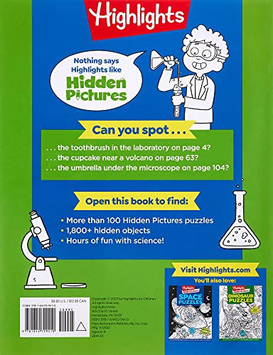 Awesome Science Puzzles: Find and Seek 100+ Science Hidden Picture Puzzles for Kids 6+, Highlights Puzzle Book for Kids (Highlights Hidden Pictures)