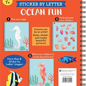 Brain Games - Sticker by Letter: Ocean Fun (Sticker Puzzles - Kids Activity Book)