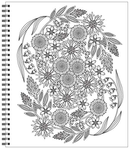 Color & Frame - Fresh Flowers (Adult Coloring Book)