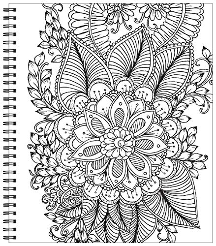 Color & Frame - Fresh Flowers (Adult Coloring Book)