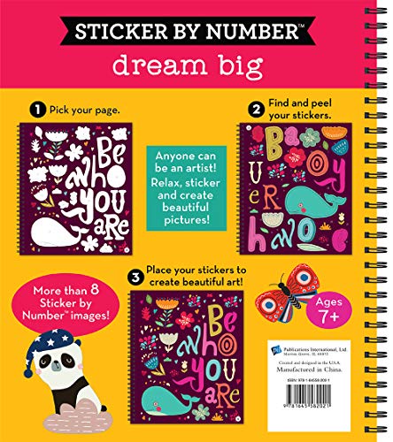 Brain Games - Sticker by Number: Dream Big