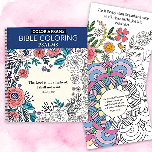 Color & Frame - Bible Coloring: Psalms (Adult Coloring Book)