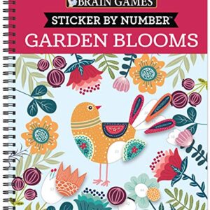 Brain Games - Sticker by Number: Garden Blooms