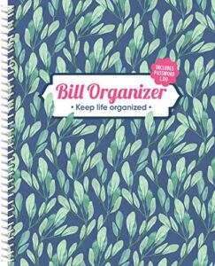 bill organizer: keep life organized (includes 12 pockets and password log)