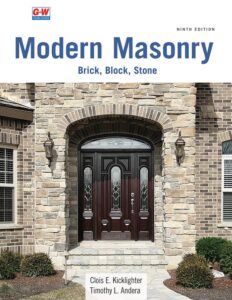 modern masonry: brick, block, stone