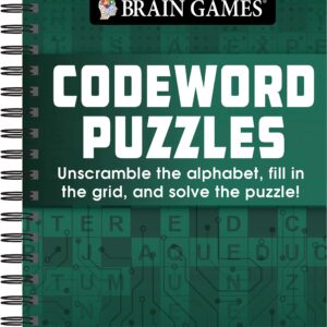 Brain Games - Codeword Puzzle: Unscramble the Alphabet, Fill in the Grid, and Solve the Puzzle!