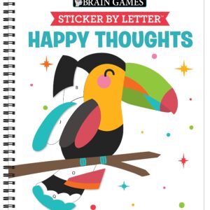 Brain Games - Sticker by Letter: Happy Thoughts