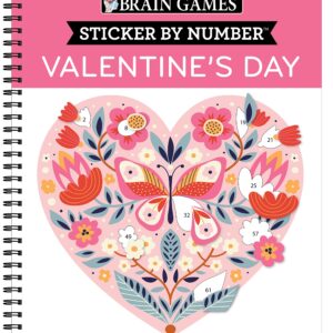 Brain Games - Sticker by Number: Valentine's Day