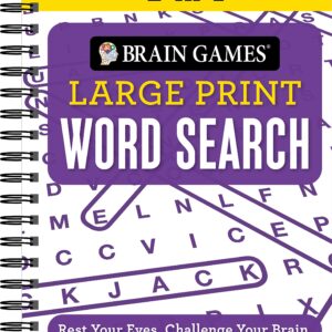 Brain Games 2-in-1 - Large Print Word Search: Rest Your Eyes. Challenge Your Brain.