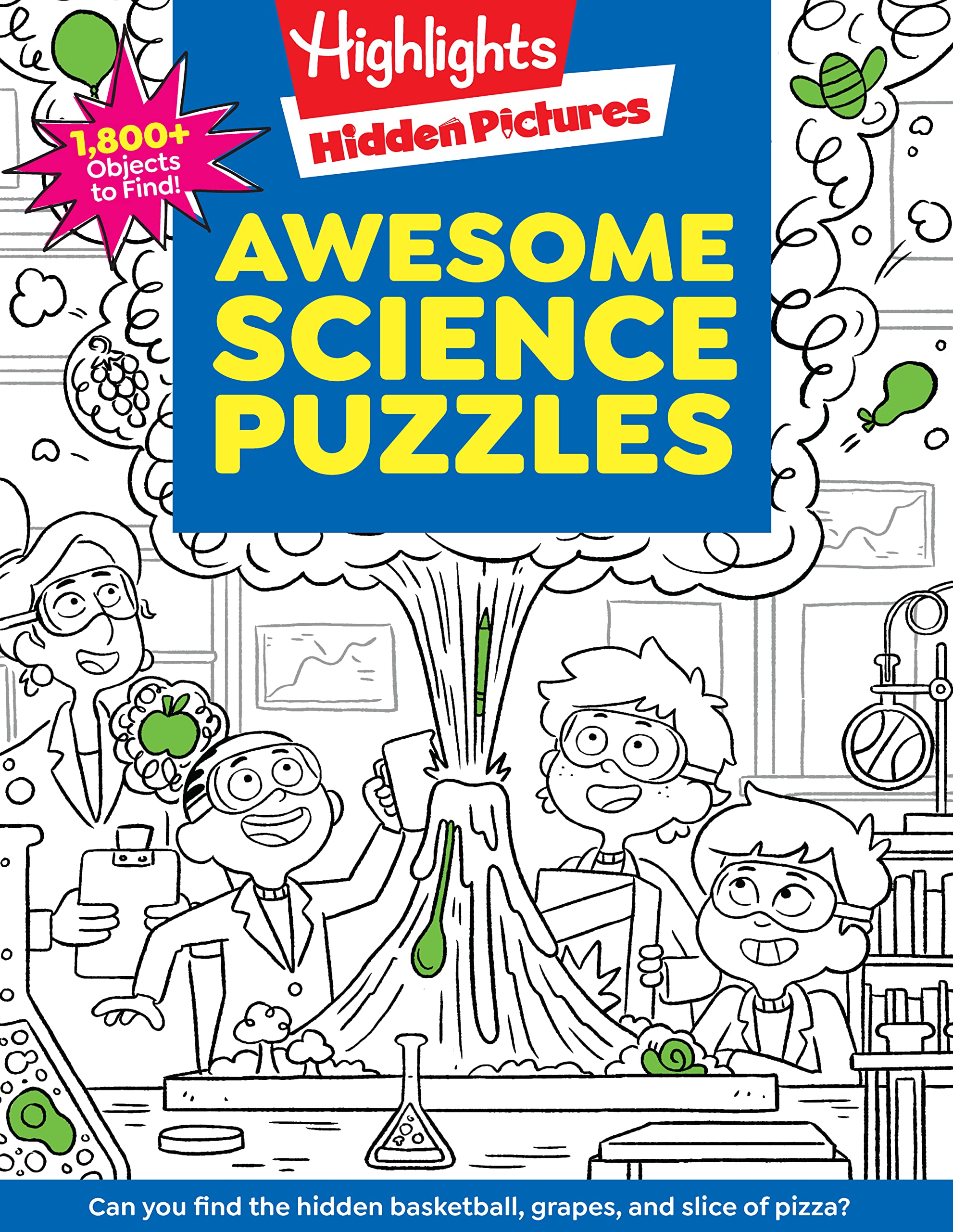 Awesome Science Puzzles: Find and Seek 100+ Science Hidden Picture Puzzles for Kids 6+, Highlights Puzzle Book for Kids (Highlights Hidden Pictures)